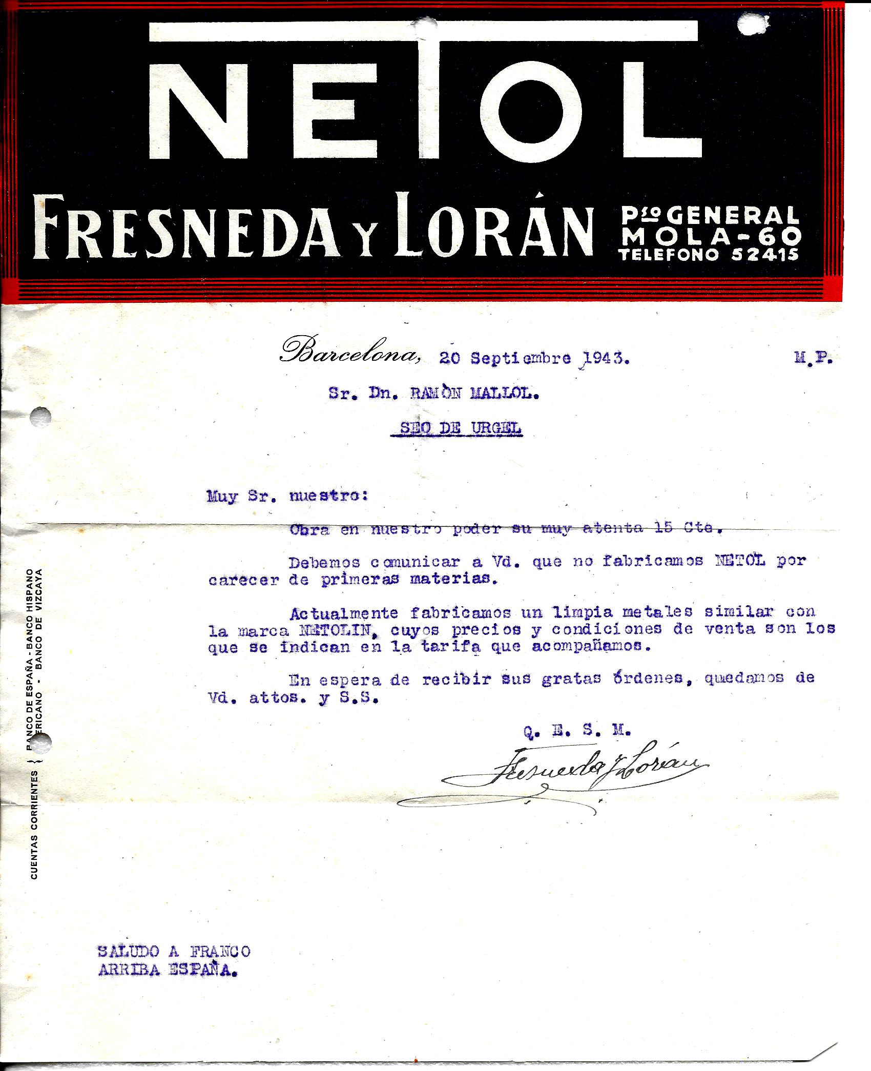 FRESNEDA Y LORÁN. NETOL, S.A. – EL QUE RESTA DE LA FERRETERIA /LO QUE ...
